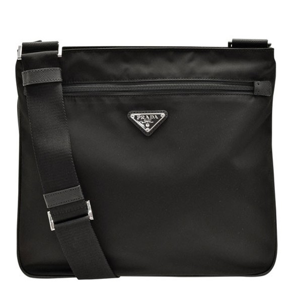 Prada | Bags | Prada Outlet Nylon Shoulder Bag Nero Black | Poshmark
